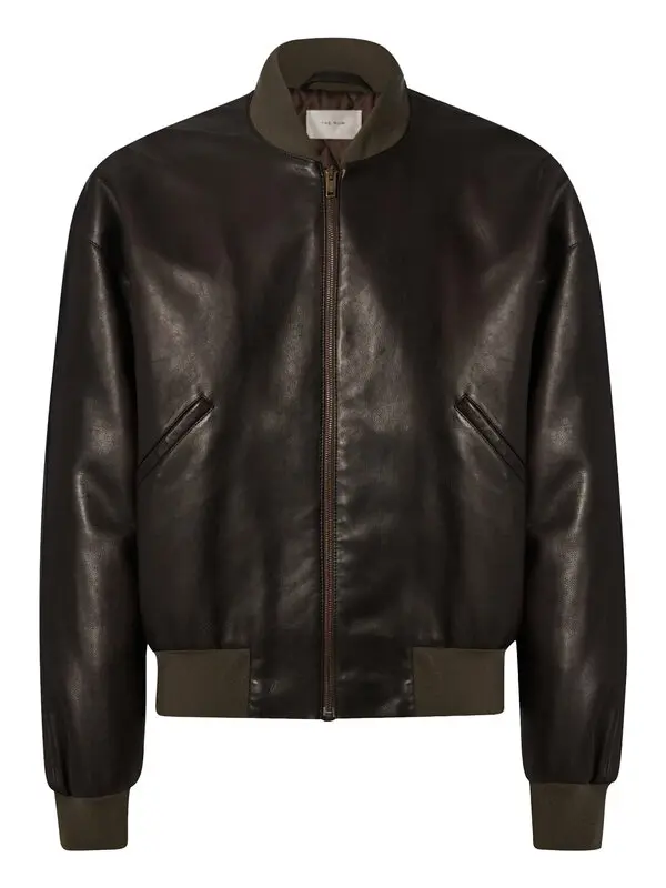 THE ROW Stetsen Leather Jacket - Brown