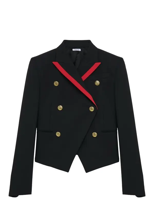 Alexander McQueen Wool Double-breasted Jacket - Black