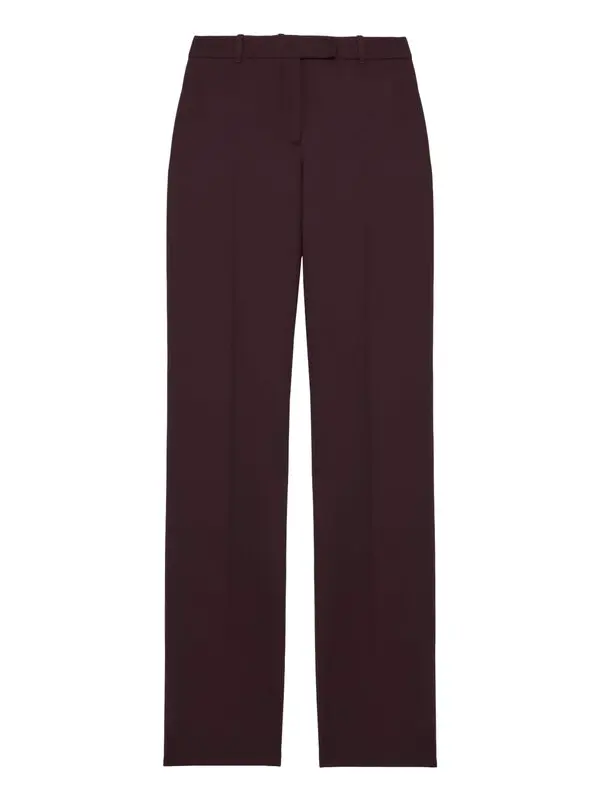 Alexander McQueen Wool Straight Trousers - Purple