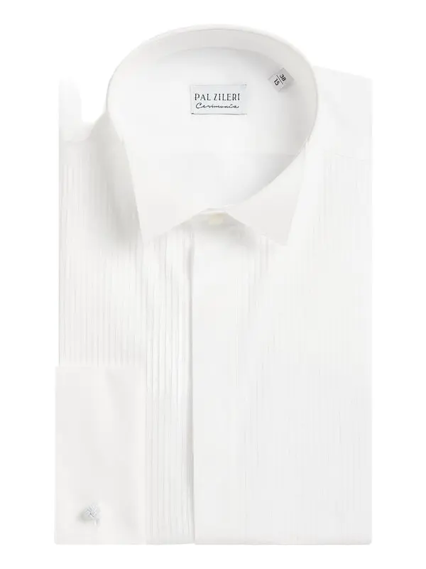 Pal Zileri Cotton Hidden-button Shirt - White