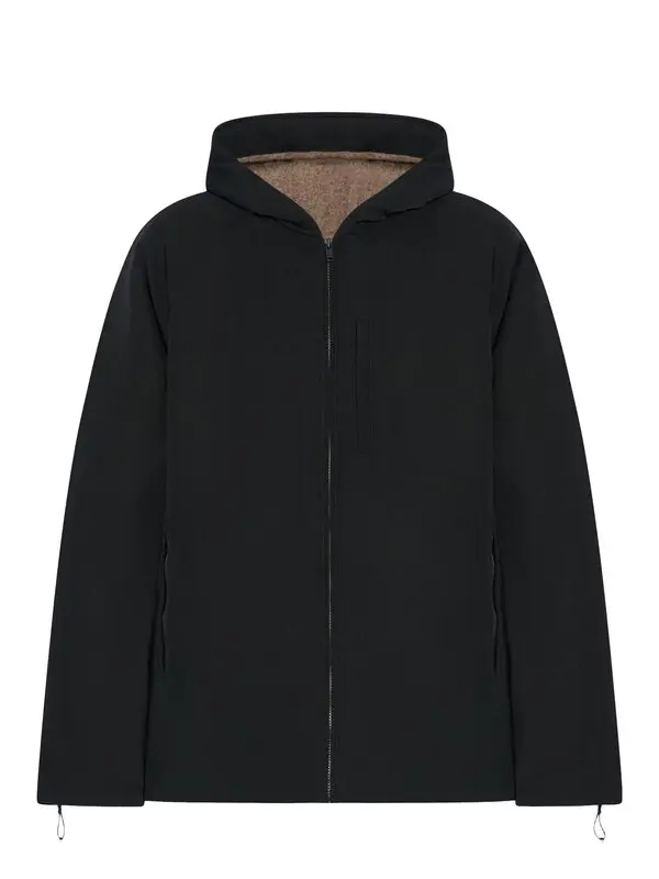 THE ROW Horatio Wool Hooded Coat - Black
