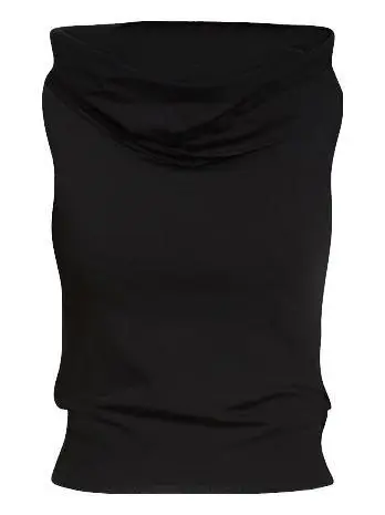 ROBERTO COLLINA Knitted Sleeveless Top - Black