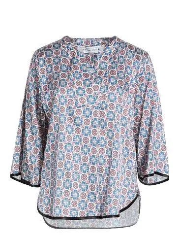 SHIRTAPORTER Floral-print Top - Blue