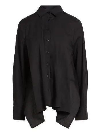 Alpha Studio Cotton-elastane Poplin Shirt - Black
