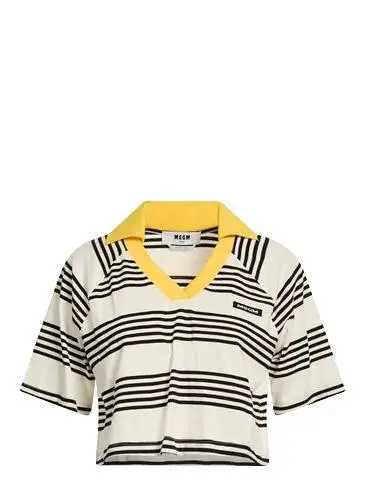 MSGM Polo Shirt In Cotton - White