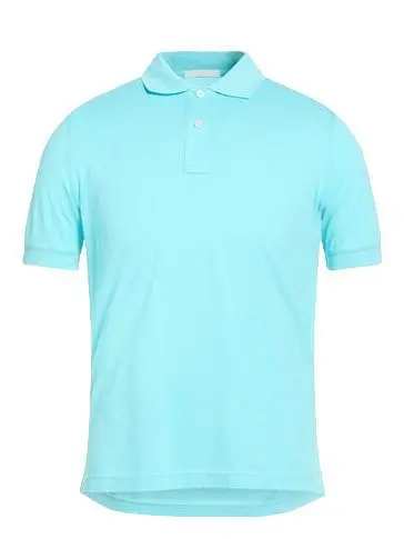 CIRCOLO 1901 Polo Shirt Turquoise Size Cotton, Elastane - Blue