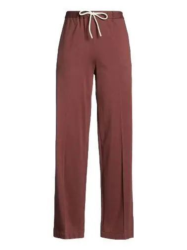 CIRCOLO 1901 Wide-leg Piqué Pants - Brown