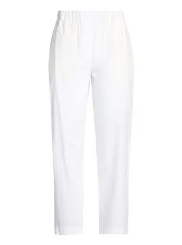 ALYSI Tapered Cotton Pants - White