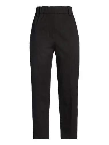 ALYSI Tapered Gabardine Pants - Black