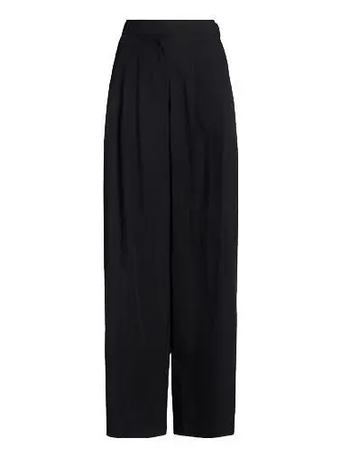 OTTOD'AME Wide-leg Cotton Trousers - Black