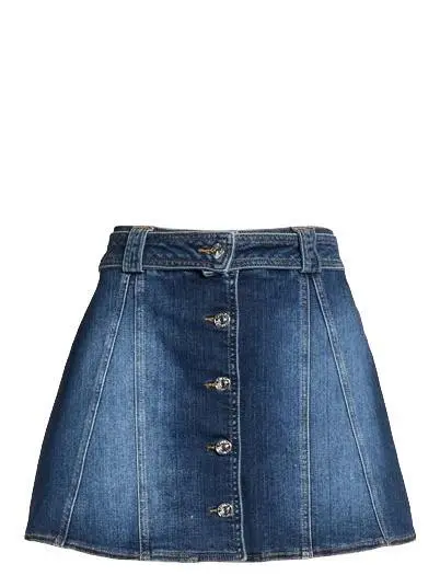 CHIARA FERRAGNI Denim Flared Skirt - Blue