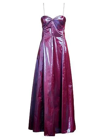 FORTE_FORTE Maxi Lamé Gown - Purple
