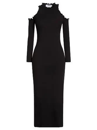 MSGM Maxi Bodycon Dress - Black