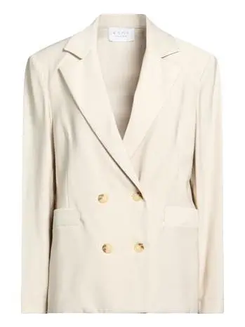KAOS Double-breasted Twill Blazer - White