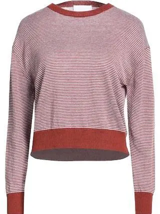 DANIELE FIESOLI Striped Crewneck Sweater - Rust