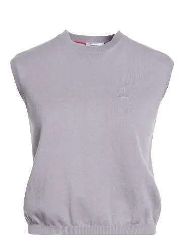 FERRAGAMO Cashmere-blend Sleeveless Sweater - Grey
