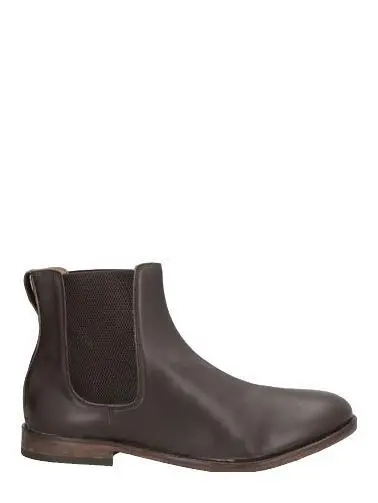 Moma Dark Calfskin Ankle Boots - Brown