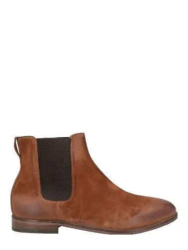 Moma Dark Leather Ankle Boots - Brown