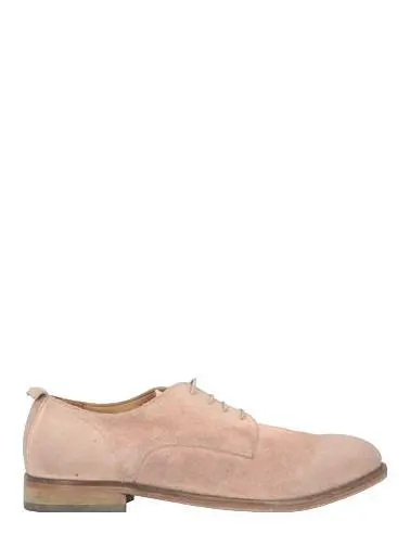 Moma Lace-up Leather Derby Shoes - Pink