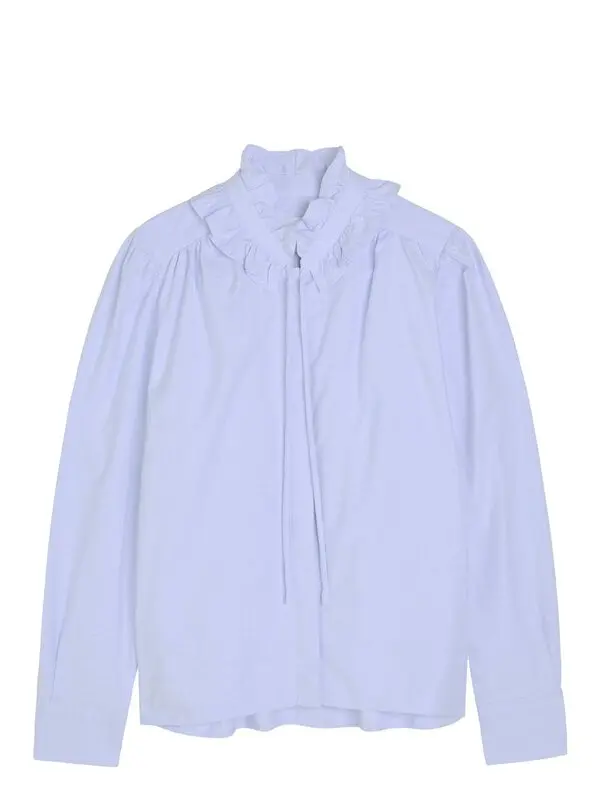 Citizens Of Humanity Calista Cotton Blouse - Light Blue