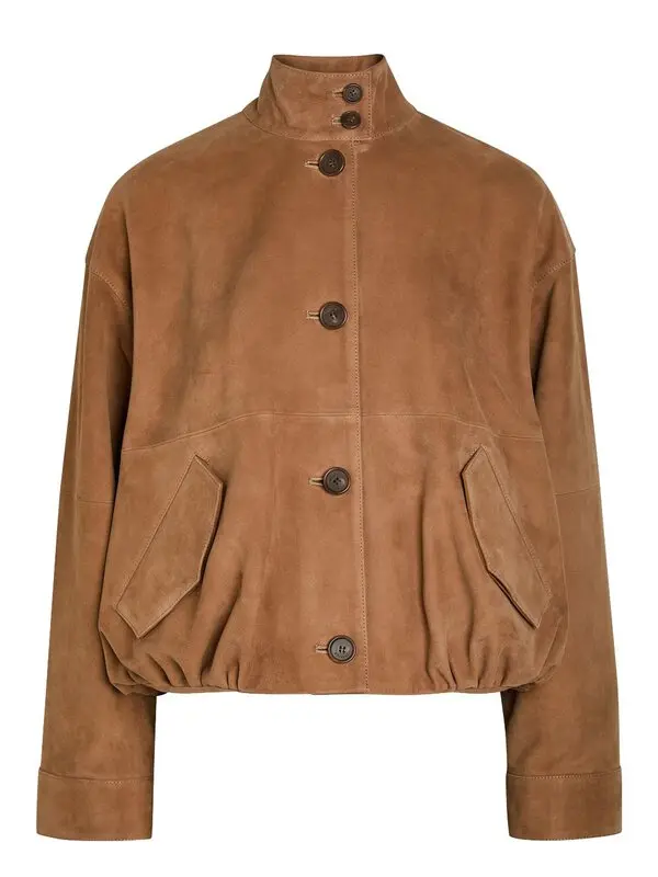Jonathan Simkhai Marley Suede Jacket - Camel