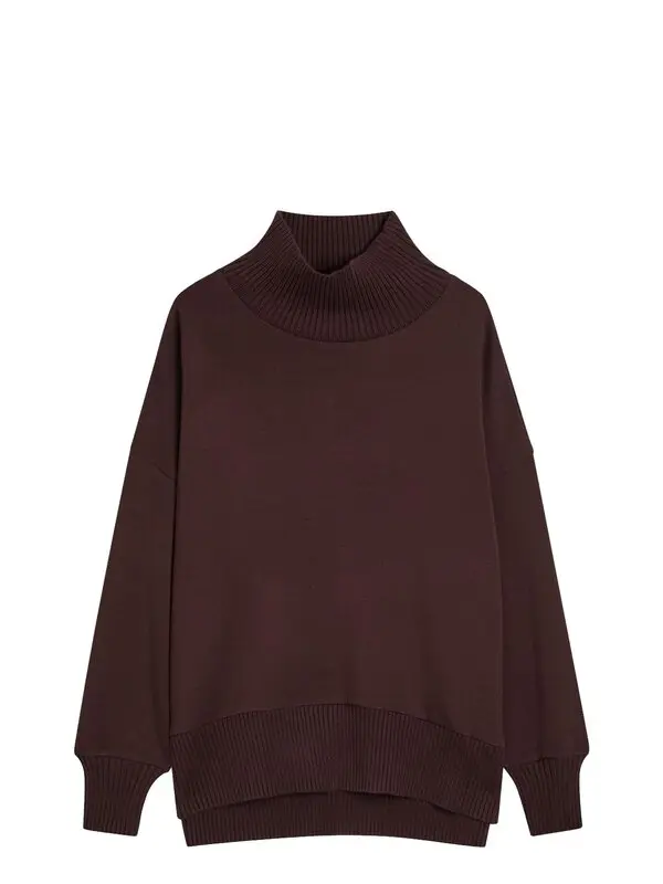 Varley Barker High-neck Sweatshirt - Brown