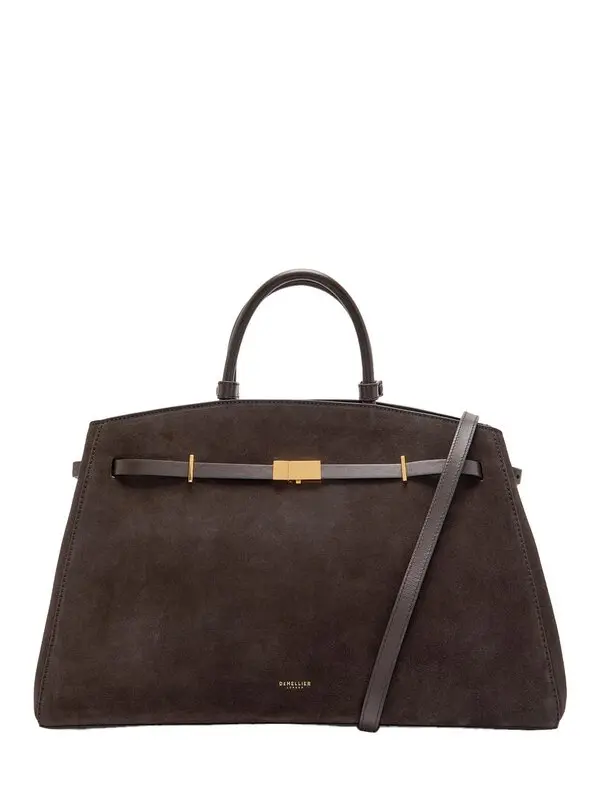 DEMELLIER The Hudson Top Handle Bag - Dark Brown