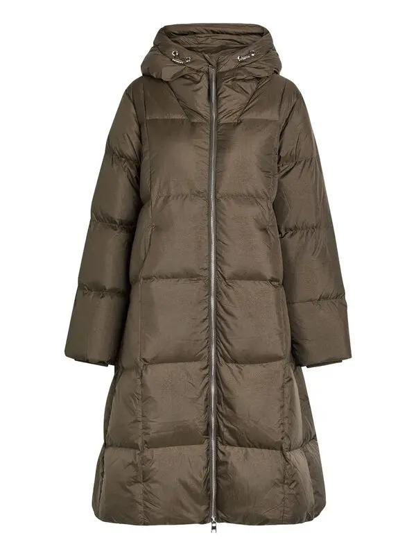 Varley Katya Hooded Padded Nylon Coat - Olive