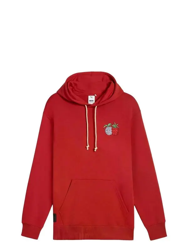 PUMA Graphic-print Hoodie - Red