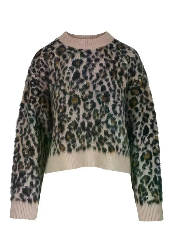 NILI LOTAN Animal-print Sweater - Neutrals