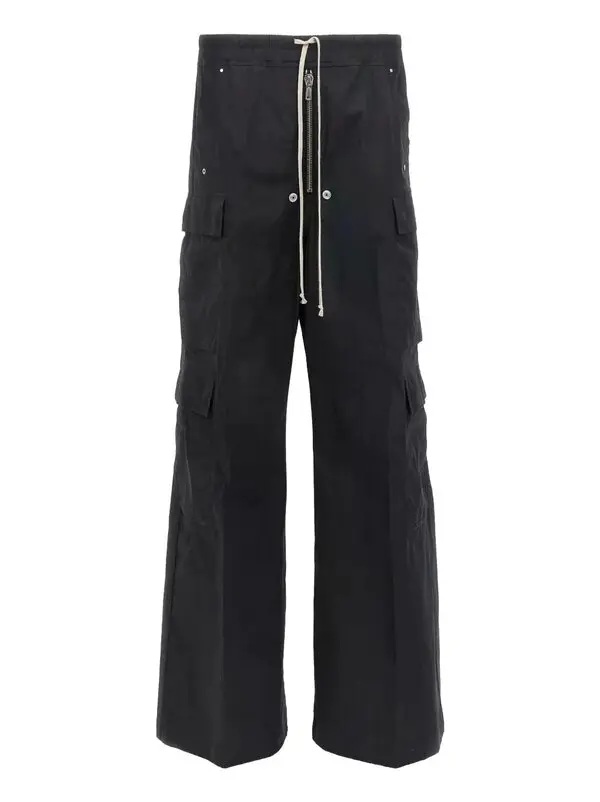 Rick Owens Cotton Cargobelas Trousers - Black