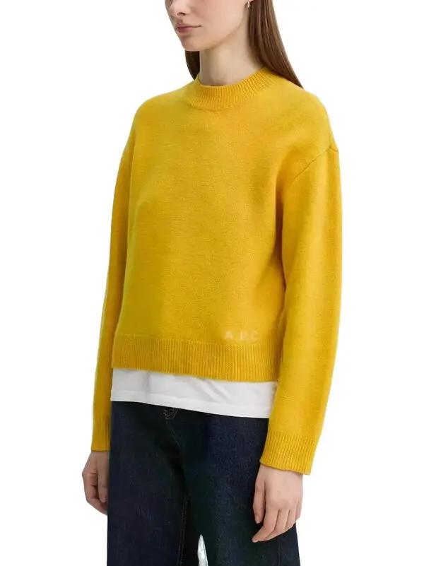A.p.c. Esther Crewneck Sweater - Yellow