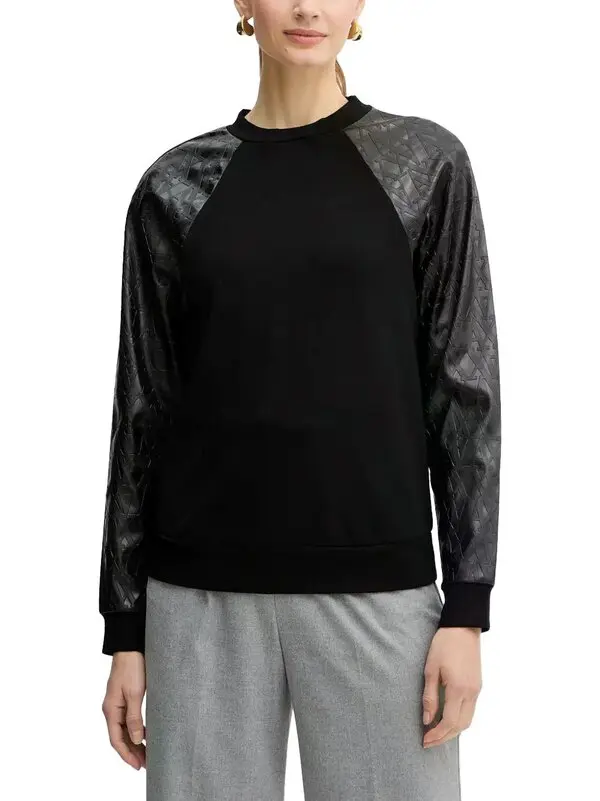 Armani Exchange Logo-print Sweatshirt - Black