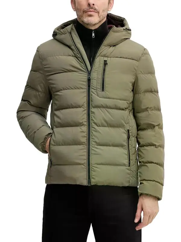 Geox Padded Jacket With Zip Pockets - Green