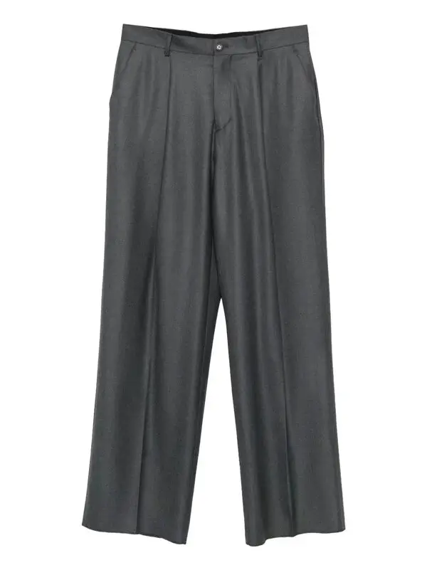 PAURA Egon Pence Pleated Trousers - Grey