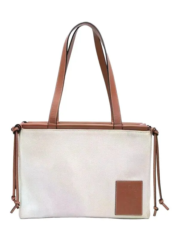 Loewe Small Canvas Cushion Tote Bag - Brown