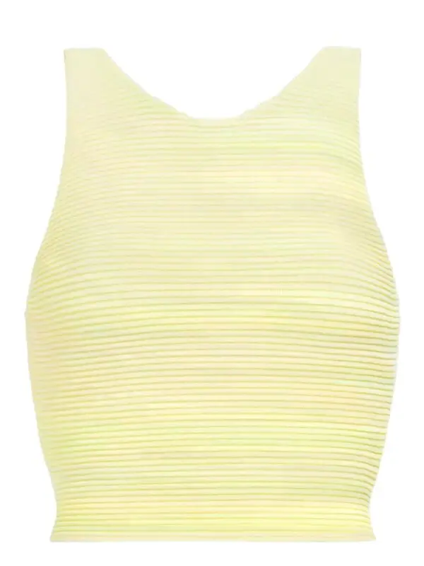 Aje Agave Ribbed Top - Yellow