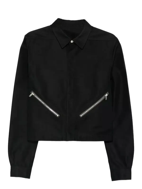Rick Owens Zip Tour Shirt Jacket - Black