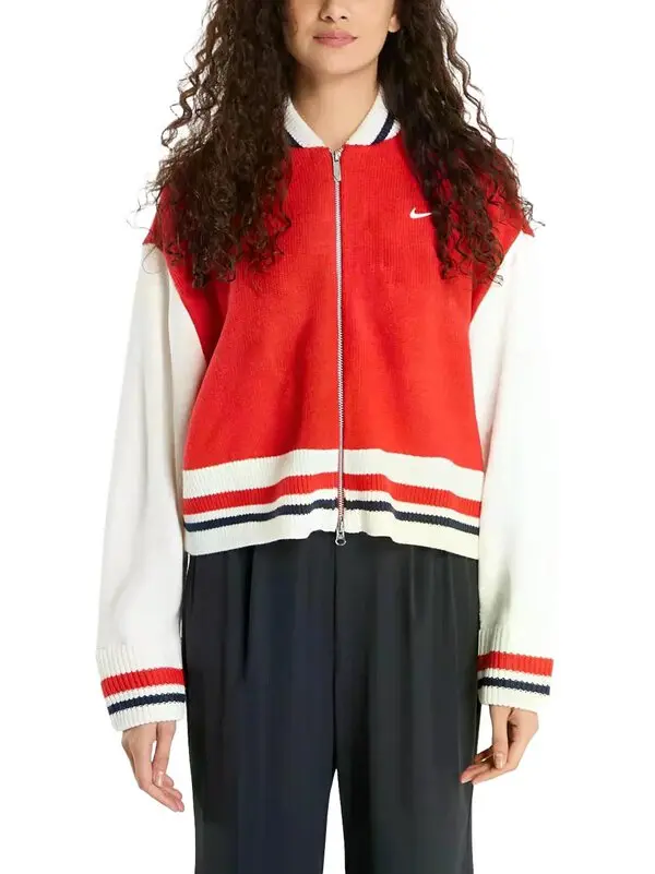 Nike Zip-up Cardigan - Red