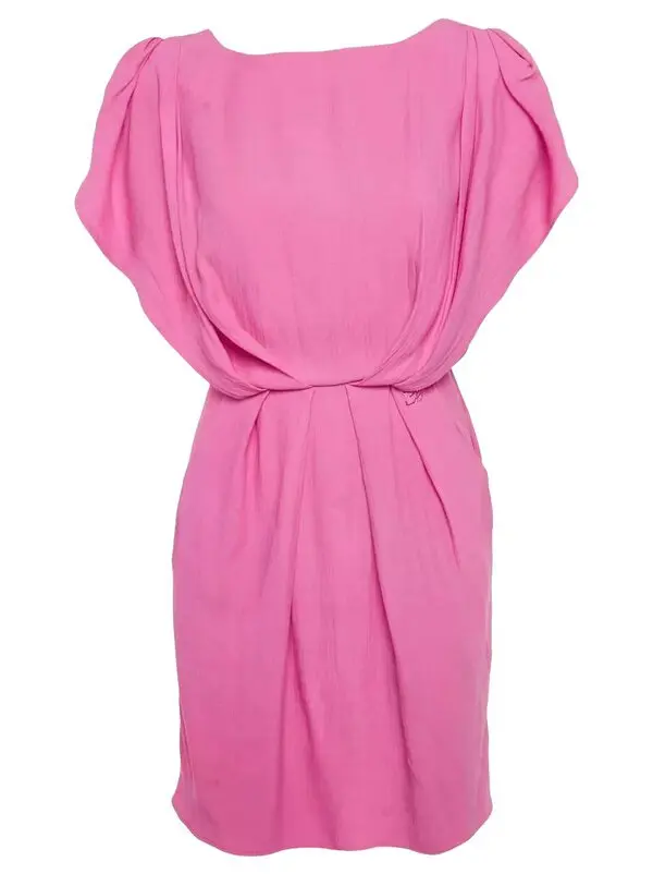 Blumarine Crepe Mini Dress - Pink