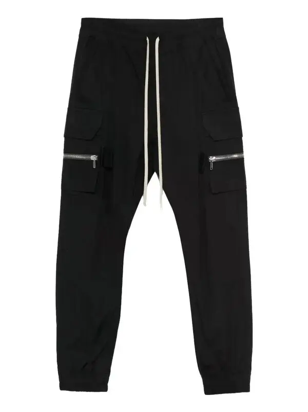 Rick Owens Cargo Skinny Trousers - Black