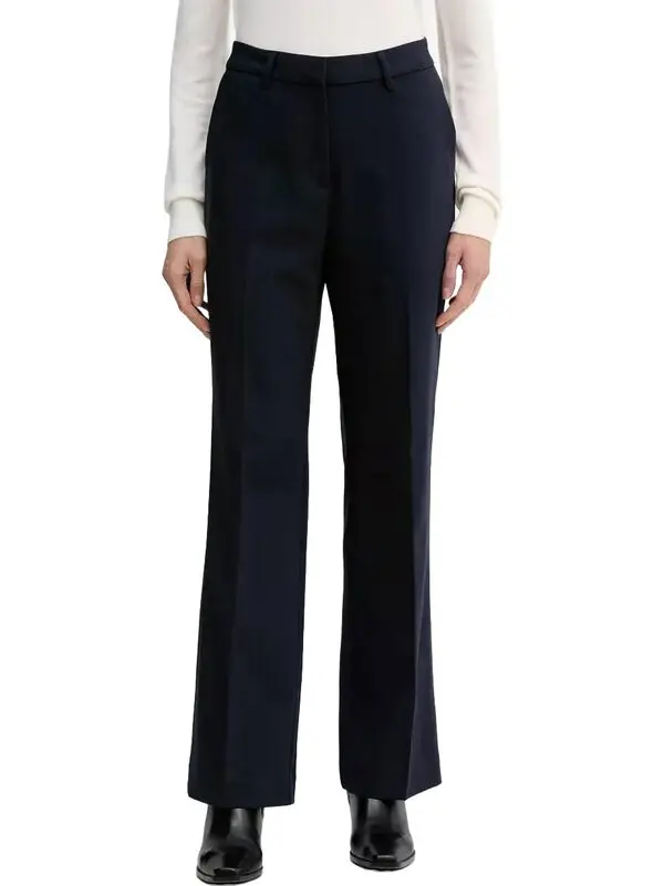 Gant Wide Leg Trousers - Blue