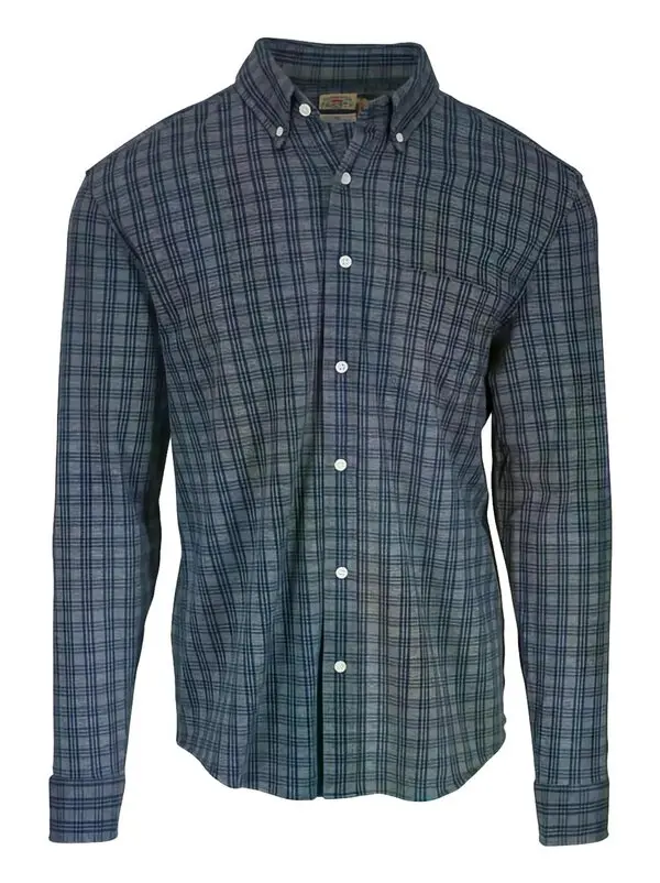 Faherty Brand Button-down Checked Shirt - Blue
