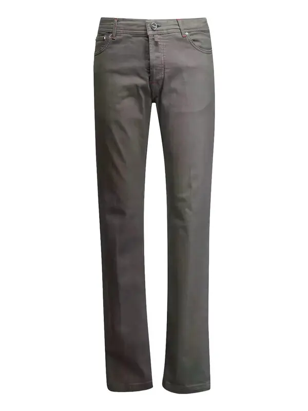 Kiton Topstitching Jeans - Grey