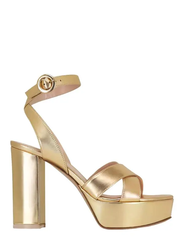 GIANVITO ROSSI Sabrina Mekong Platform Sandals - Gold