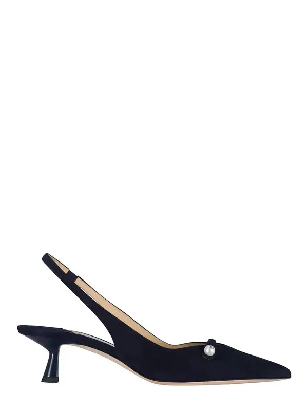 JIMMY CHOO Amita Pearl Suede Pumps - Blue