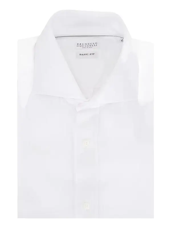 Brunello Cucinelli Buttoned Flannel Shirt - White