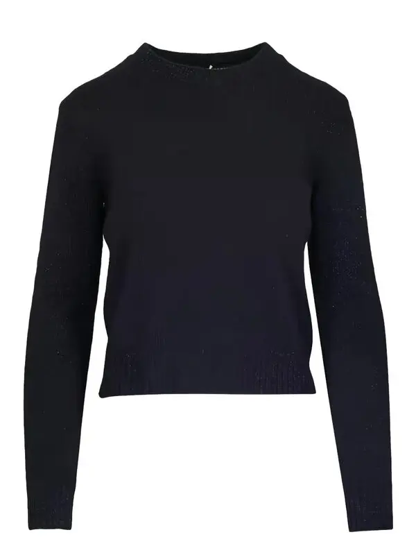 LISA YANG Round-neck Long-sleeve Sweater - Black