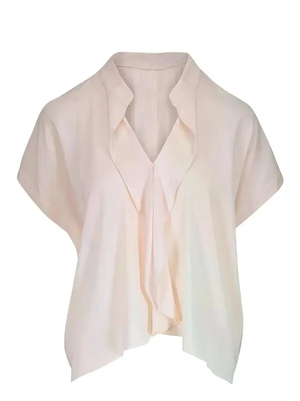 Zero + Maria Cornejo Ruffled Blouse - Neutrals