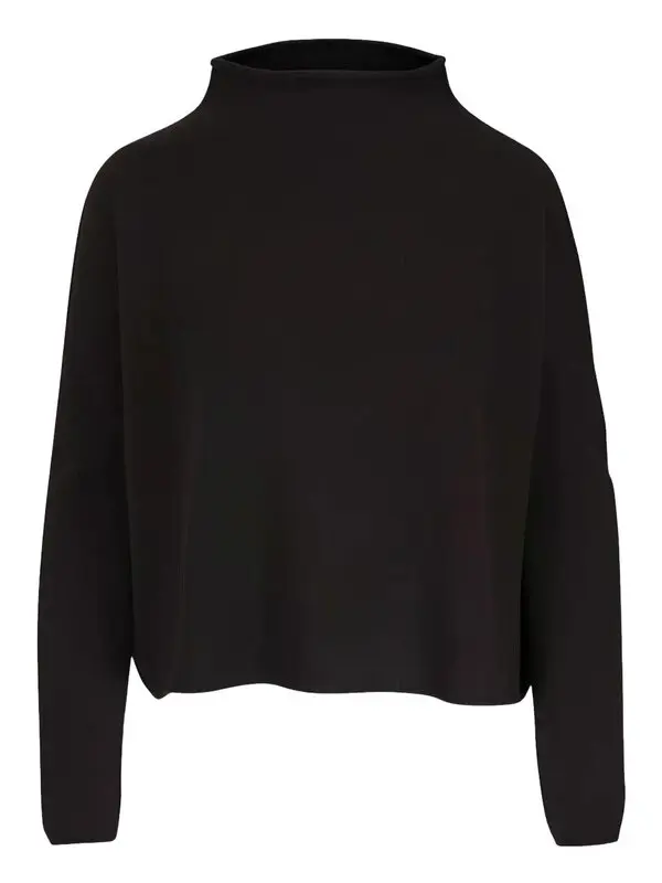 LISA YANG Sandy Funnel-neck Sweater - Black